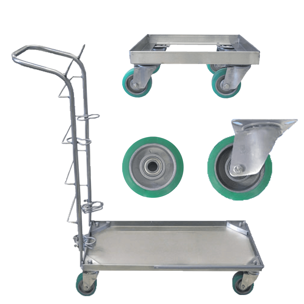 Autoclavable Platform Carts, Carriers & Casters - RoyceRolls.net
